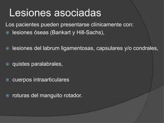 Inestabilidad del hombro y lesiones de labrum | PPTX