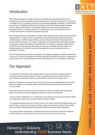 INET Brochure of Services | PDF