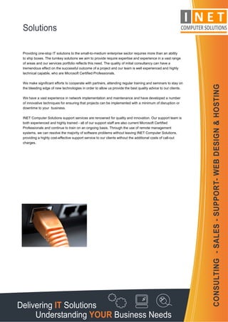 INET Brochure of Services | PDF