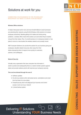 INET Brochure of Services | PDF