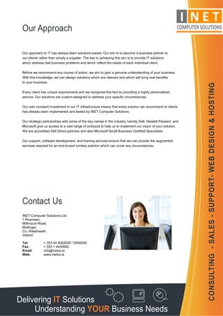 INET Brochure of Services | PDF