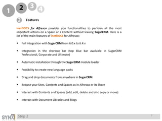 Integrando SugarCRM con Alfresco | PPT