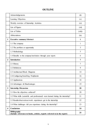 Internship report on AI , ML & IIOT and project responses full docs | PDF