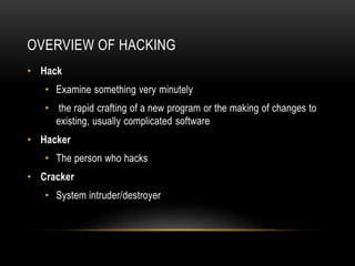 Inetsecurity.in Ethical Hacking presentation | PPTX
