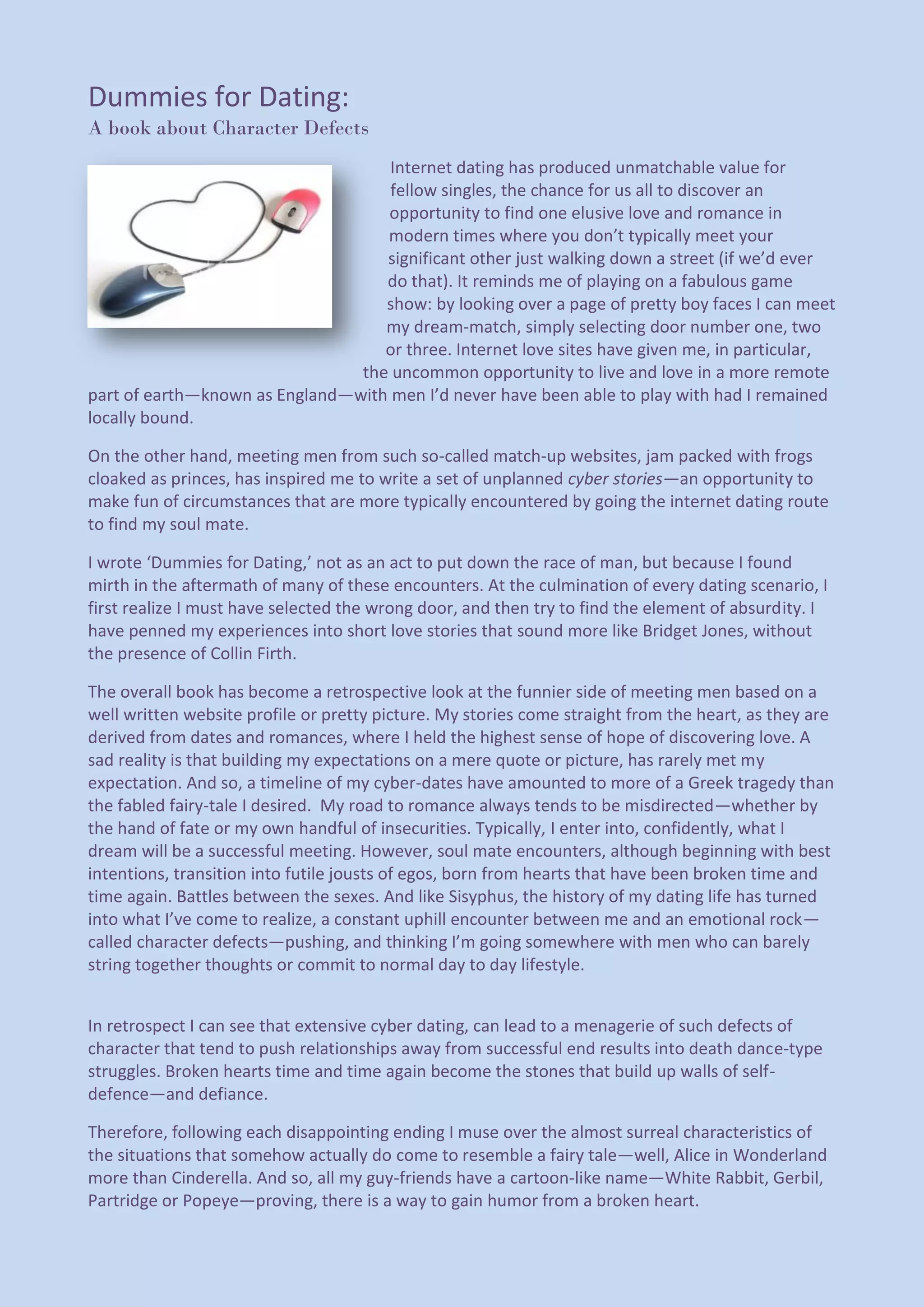 Dummies for Dating Synopsis | PDF