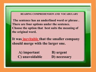 Inevitable Synonyms | PPTX