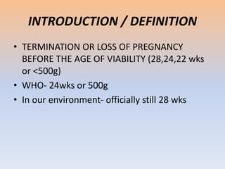 Inevitable abortion case presentation | PPTX