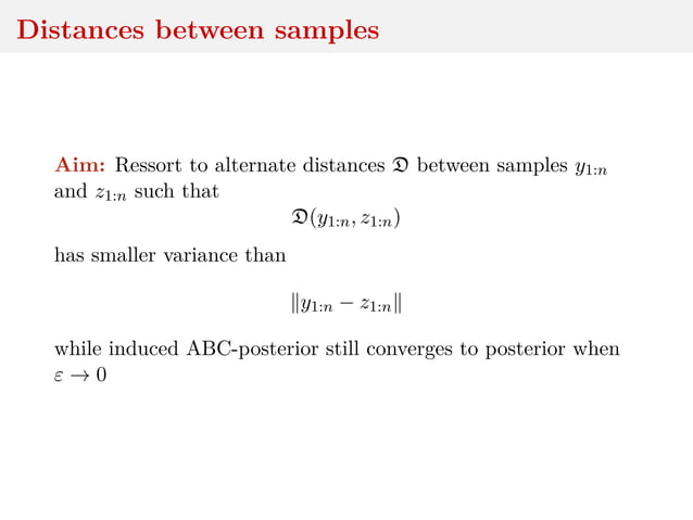ABC with Wasserstein distances | PDF