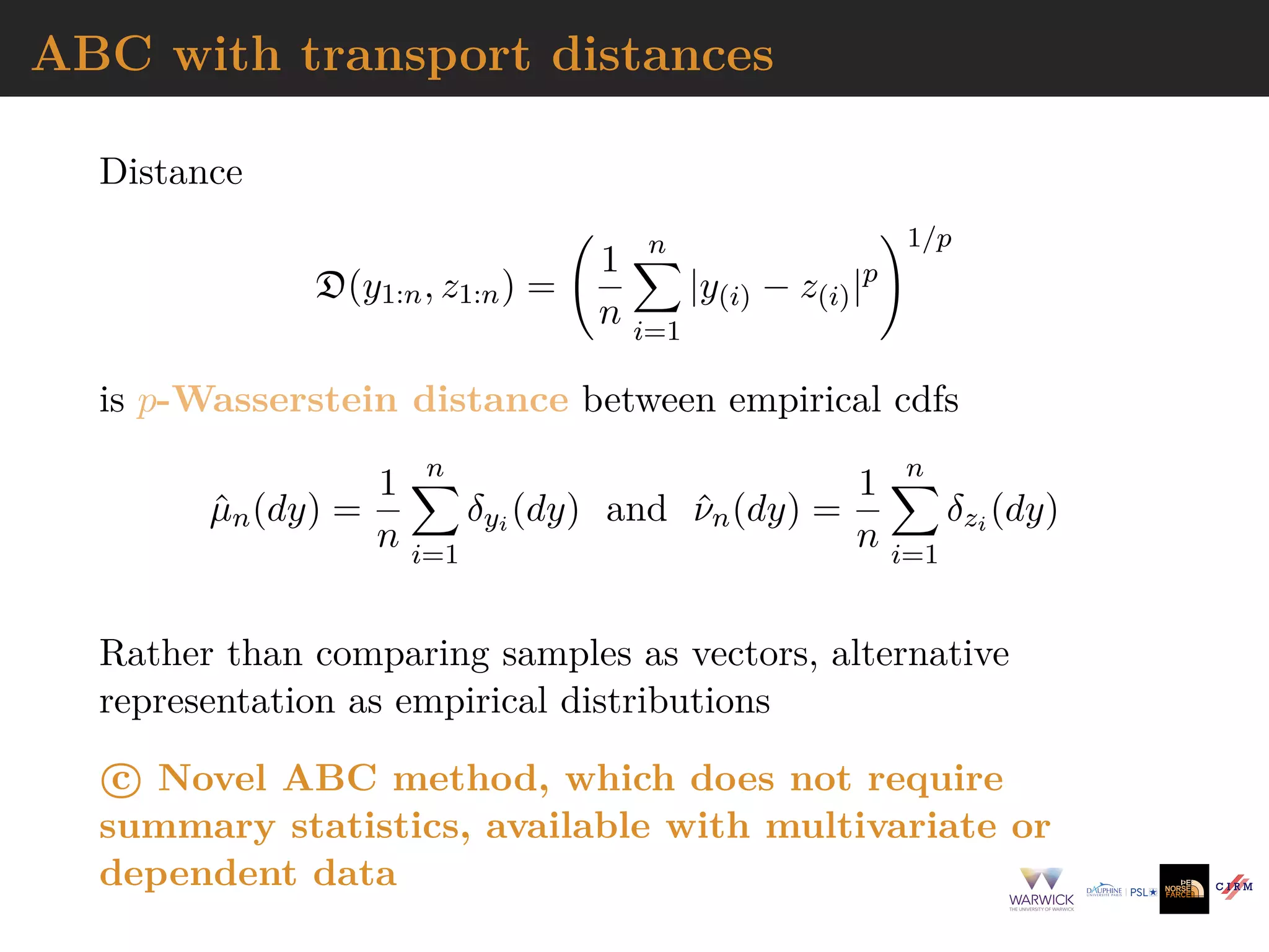 ABC based on Wasserstein distances | PDF