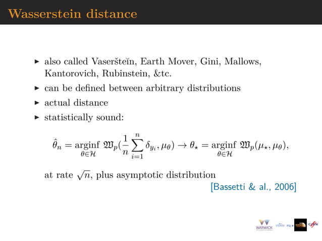 ABC based on Wasserstein distances | PDF | Physics | Science