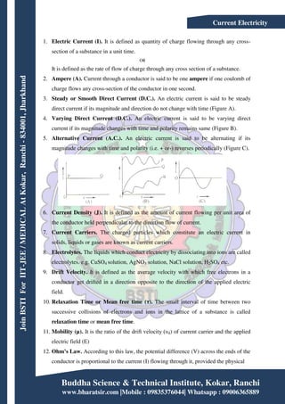 Basic Current Electricity | PDF