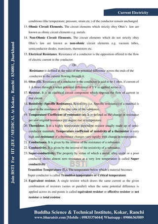 Basic Current Electricity | PDF