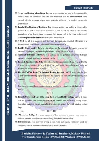 Basic Current Electricity | PDF