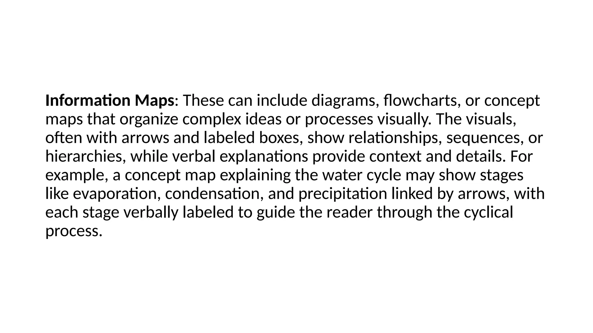 In expository texts, visual-verbal relationships play a.pptx | Maps ...