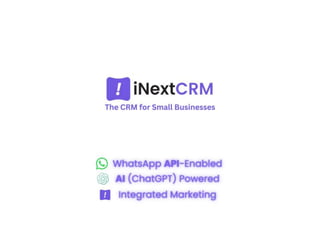 iNextCRM Best CRM for Small Businesses.pptx