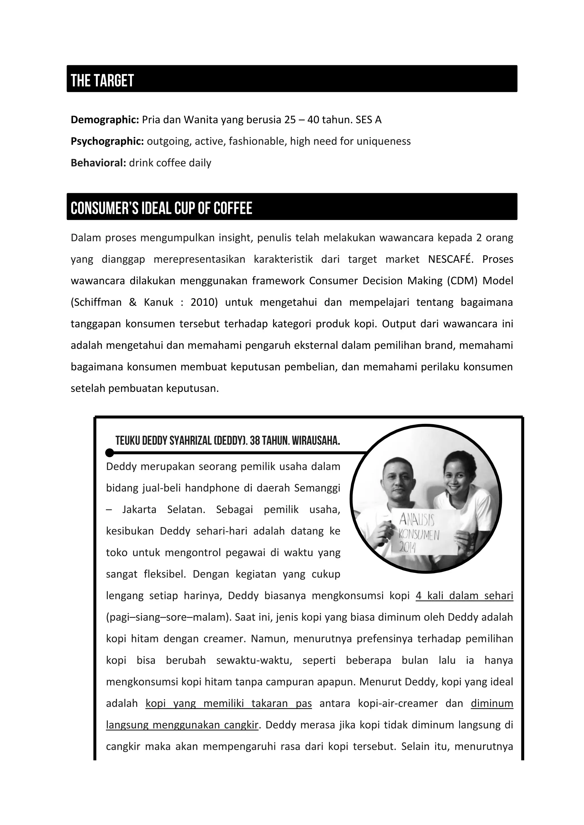 Nescafé Innovation - Consumer Behaviour Class | PDF