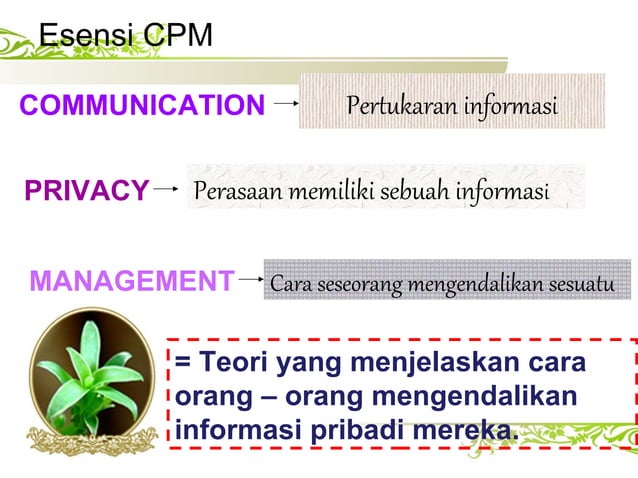 Communication privacy management | PPT