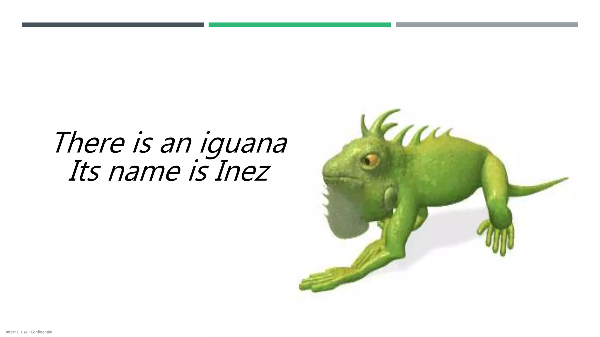 Inez The Iguana Kinder | PPT