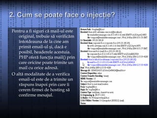 Injectii in formulare | PPTX