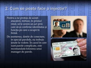 Injectii in formulare | PPTX