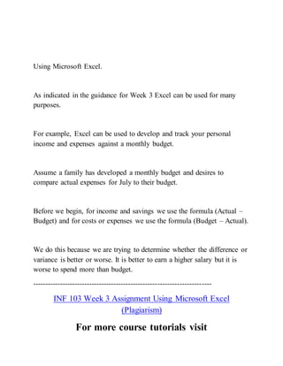 INF 103 Future Our Mission/newtonhelp.com