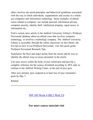 INF 103 Effective Communication/tutorialrank.com