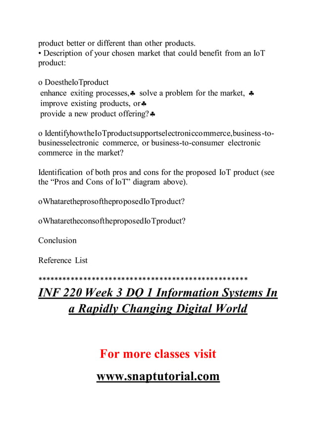 INF 220 Education Organization - snaptutorial.com