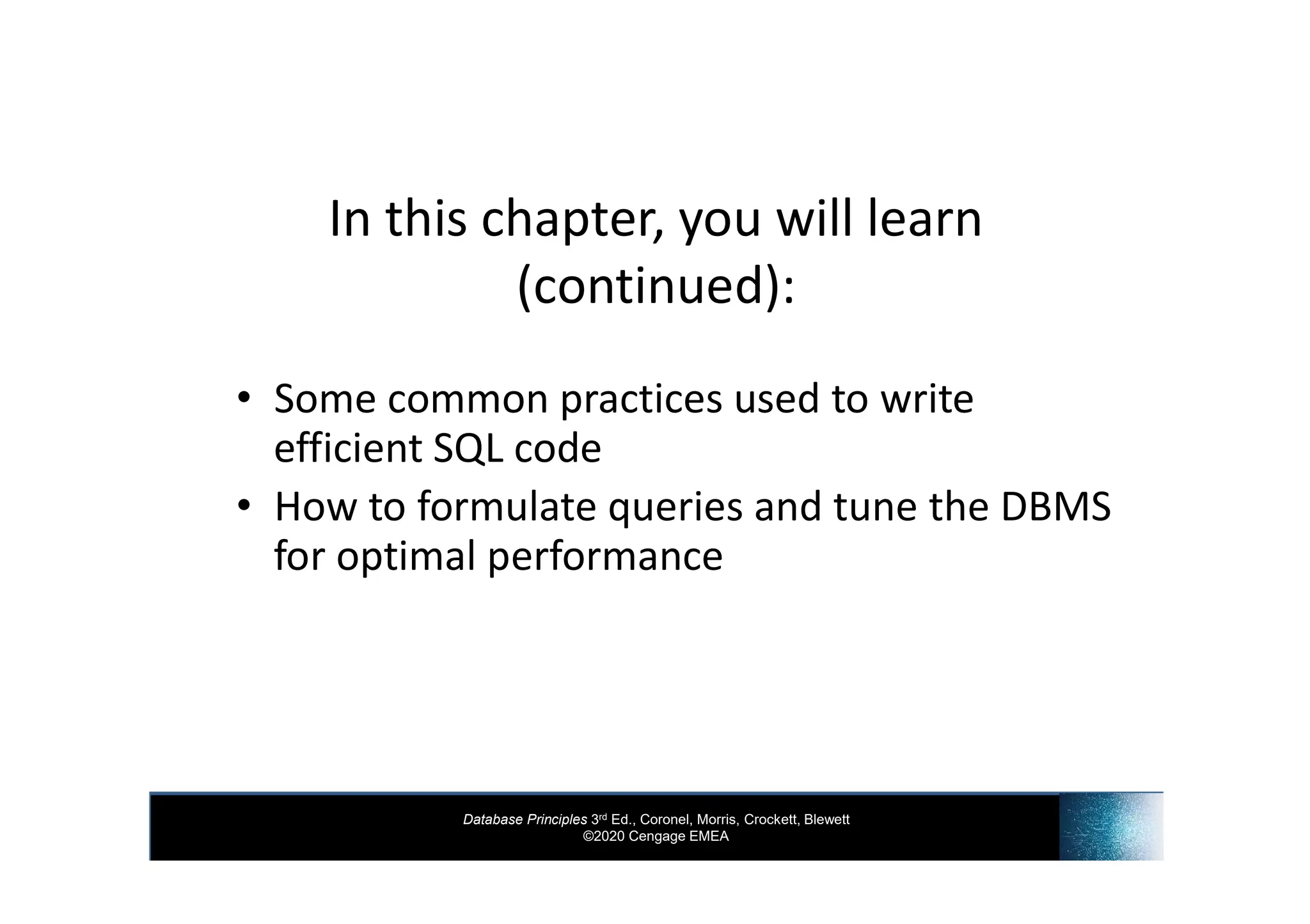 INF3703 - Chapter 13 Managing Database SQL Performance | PDF