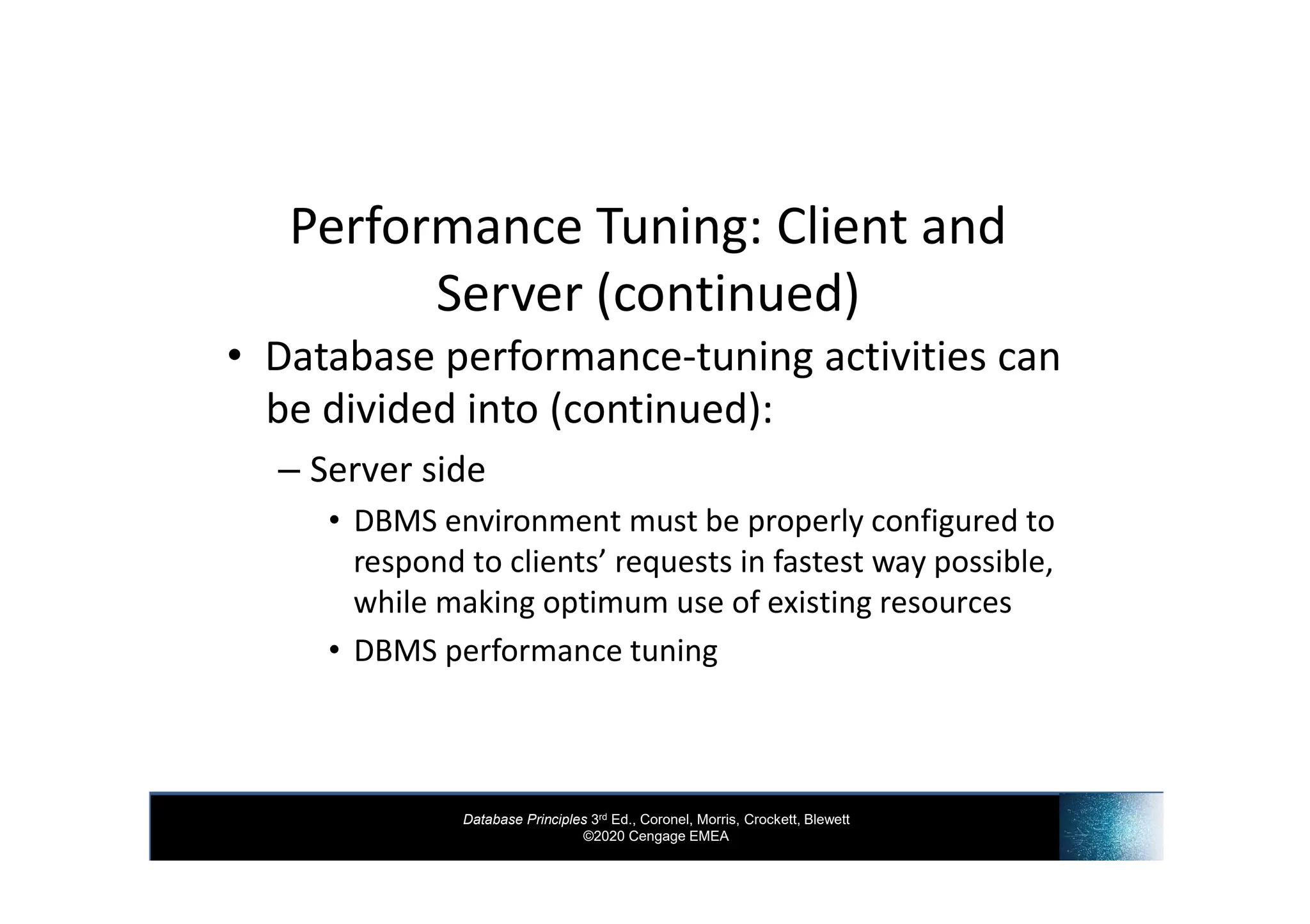 INF3703 - Chapter 13 Managing Database SQL Performance | PDF