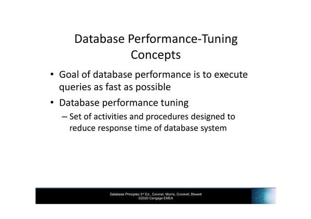 INF3703 - Chapter 13 Managing Database SQL Performance | PDF | Databases | Computer Software and ...