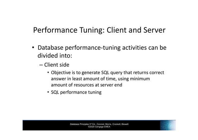 INF3703 - Chapter 13 Managing Database SQL Performance | PDF | Databases | Computer Software and ...