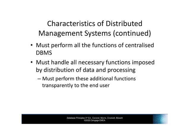 INF3703 - Chapter 14 Distributed Databases | PDF