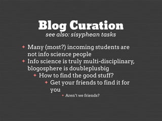 Information Science Blog Aggregation | PDF | Web Design and HTML | Internet