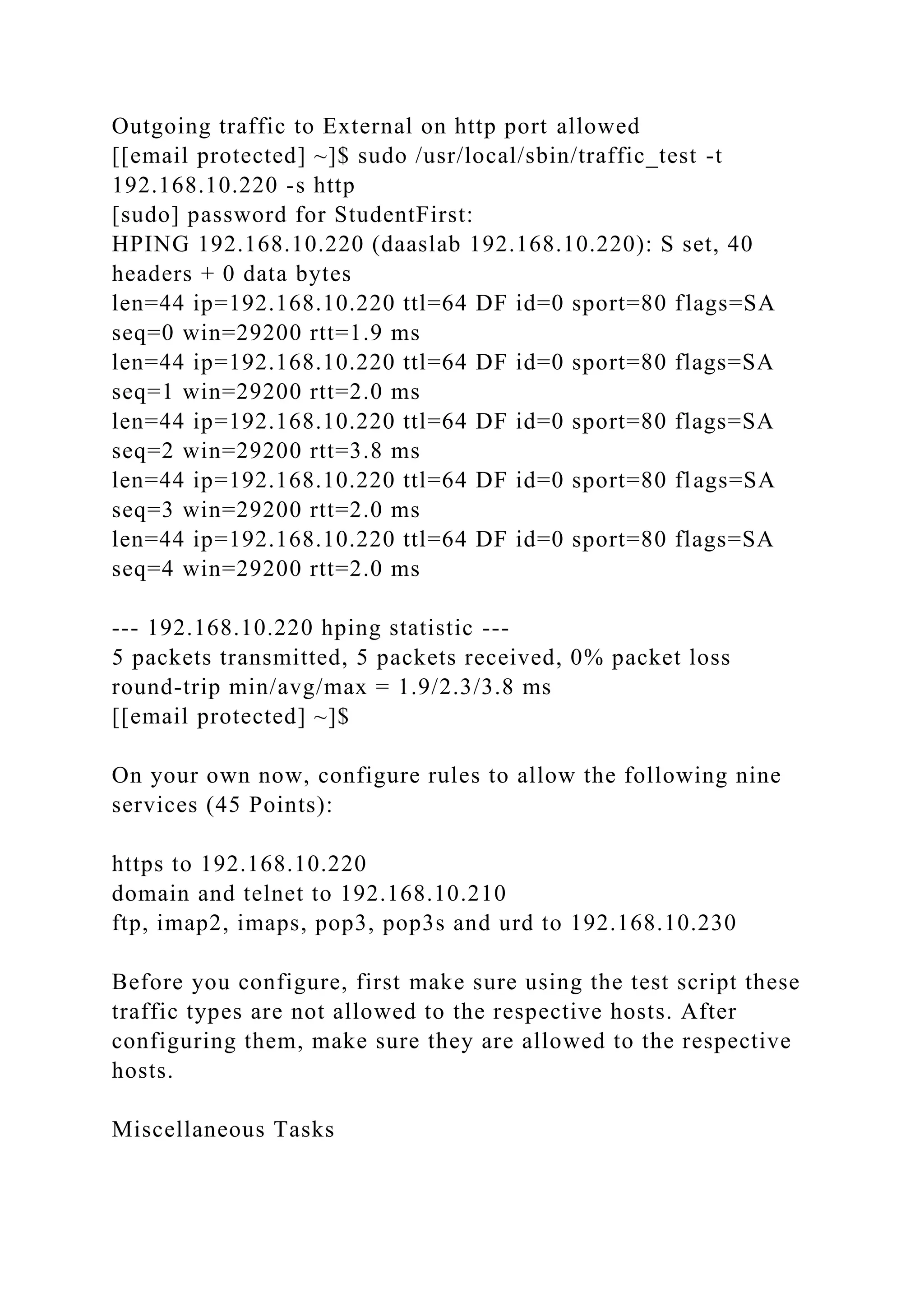 INFA 620Laboratory 4 Configuring a FirewallIn this exercise.docx