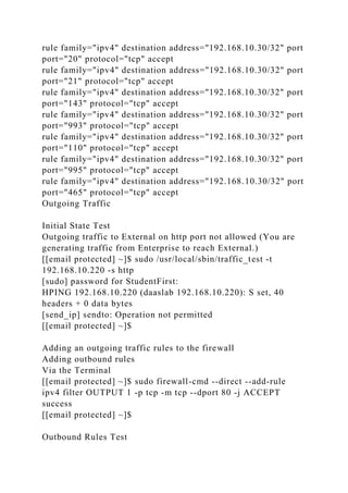 INFA 620Laboratory 4 Configuring a FirewallIn this exercise.docx