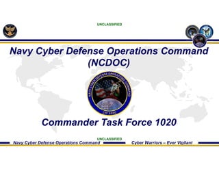 Navy Cyber Defense Operations Command: Commander Task Force 1020 | PDF