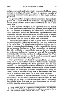 Edith Brown Weiss: In Fairness to Future Generations and Sustainable Development | PDF