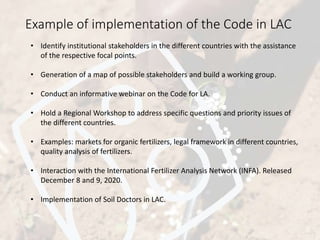 INFA launch meeting - Item 2: Introduction to the International Code of ...