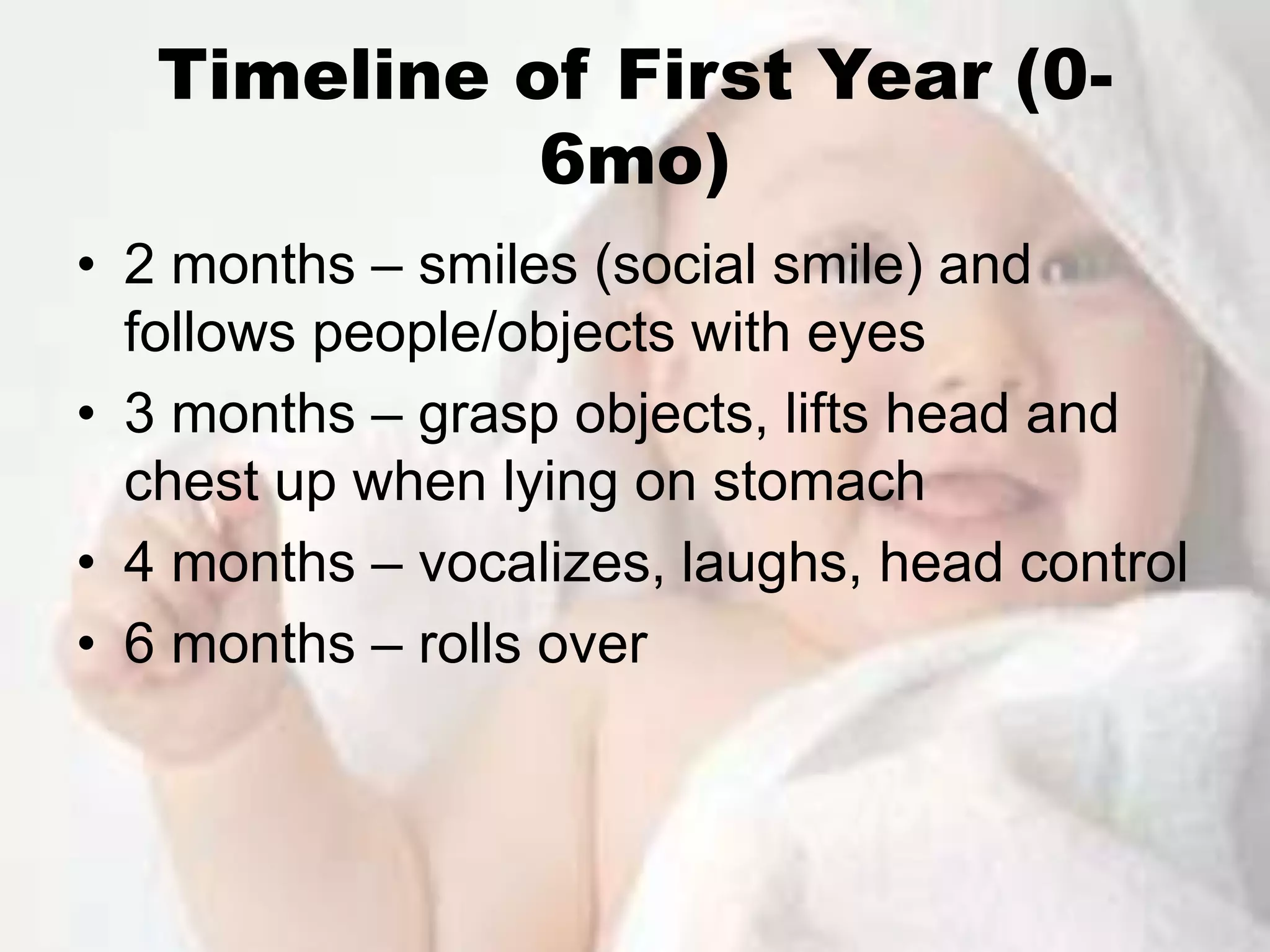 Infancy Human Growth and Development IHS Unit 6 | PPT