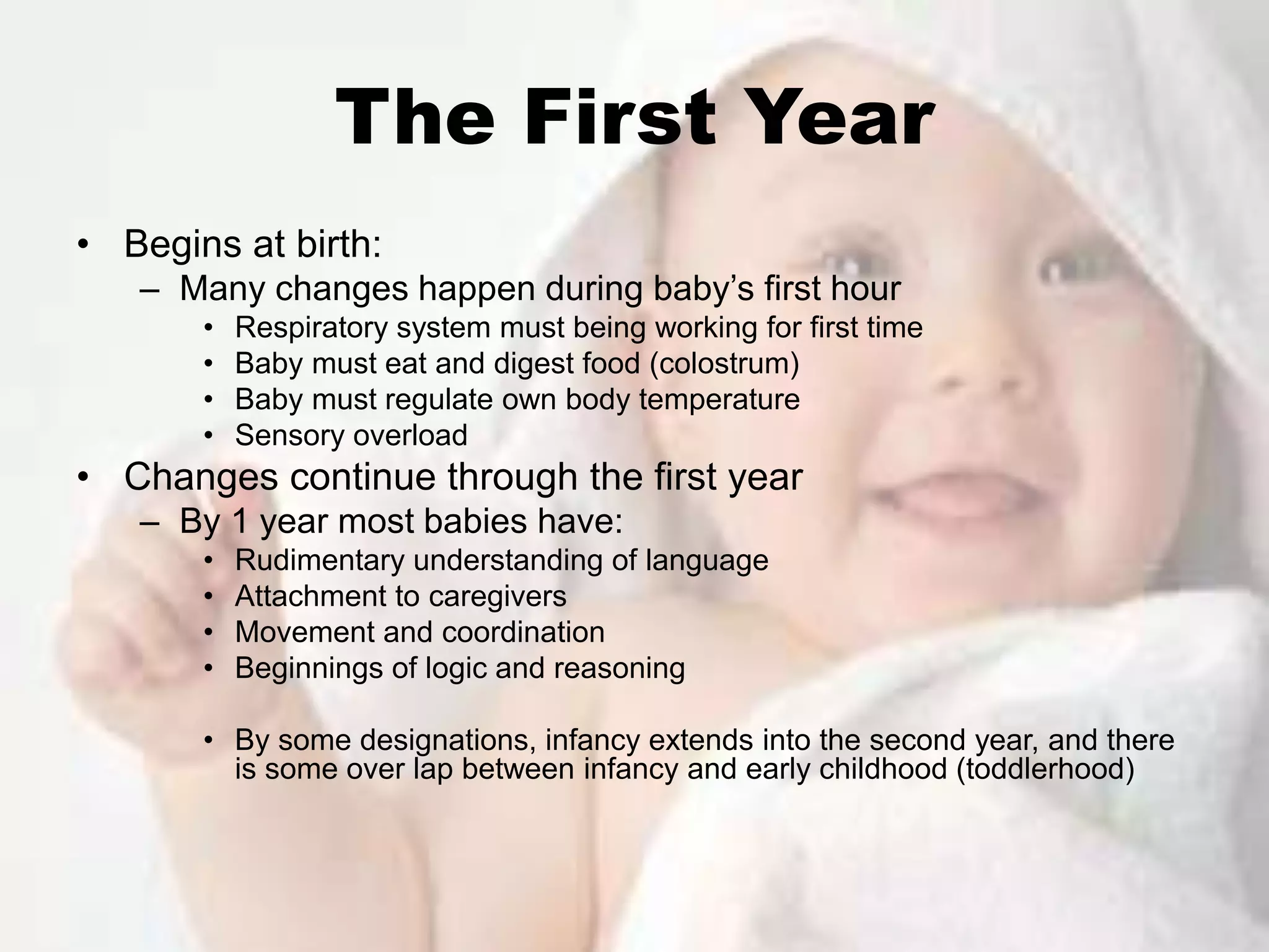 Infancy Human Growth and Development IHS Unit 6 | PPT
