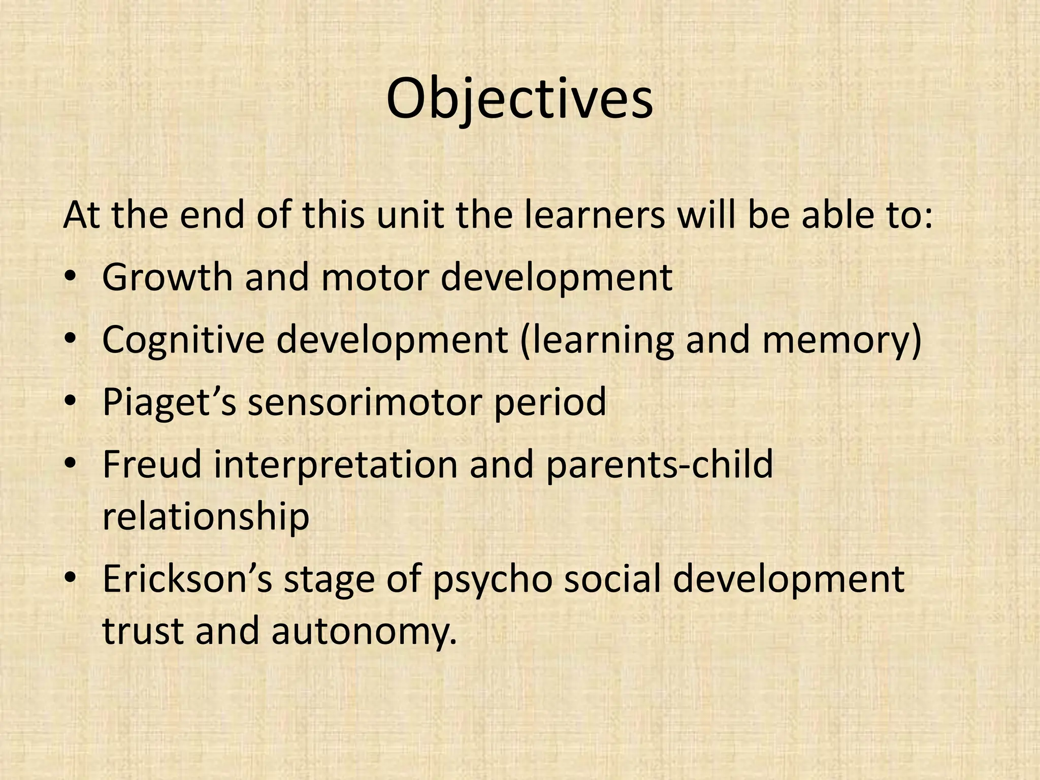 Infancy psychology pptx | PPT