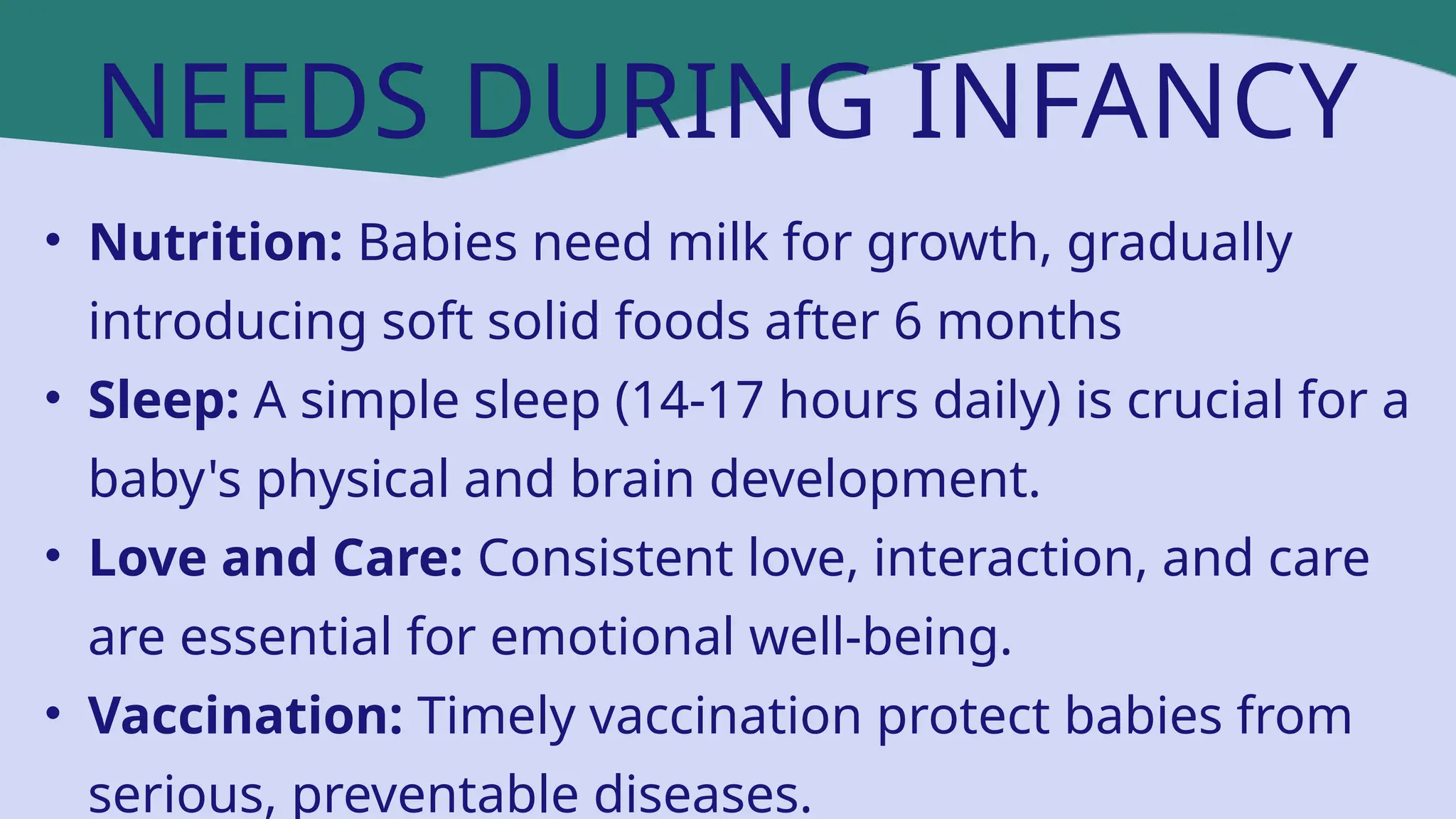 infancy powerpoint slides with quality output | PPTX