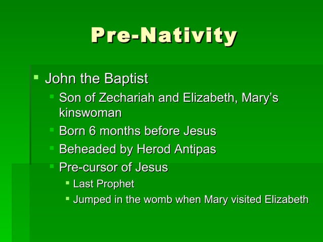Infancy Narratives | PPT