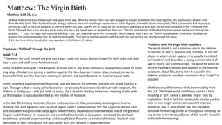 Infancy Narratives and the Q Twosome | PPTX