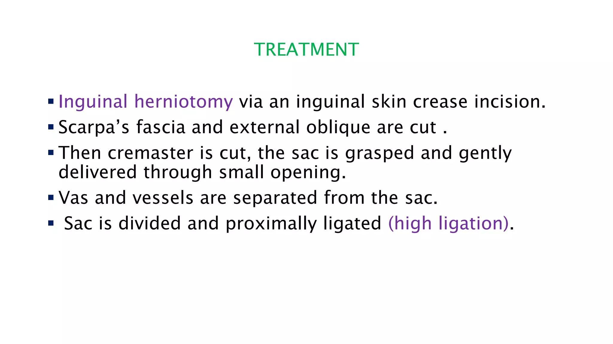 Infantile inguinoscrotal swelling | PPTX