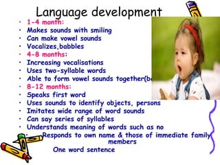 growth and development of infant | PPT