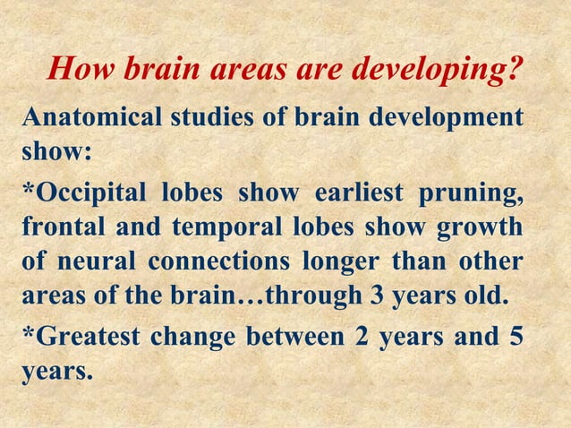 Infant brain development | PPT | Brain and Nervous System Disorders | Diseases and Conditions