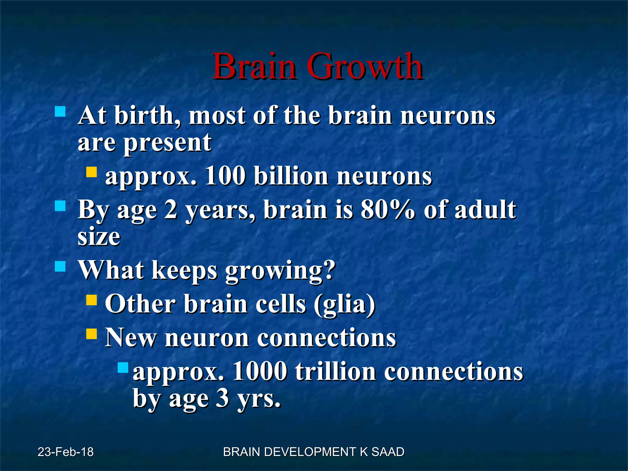 Infant brain development | PPT | Brain and Nervous System Disorders ...