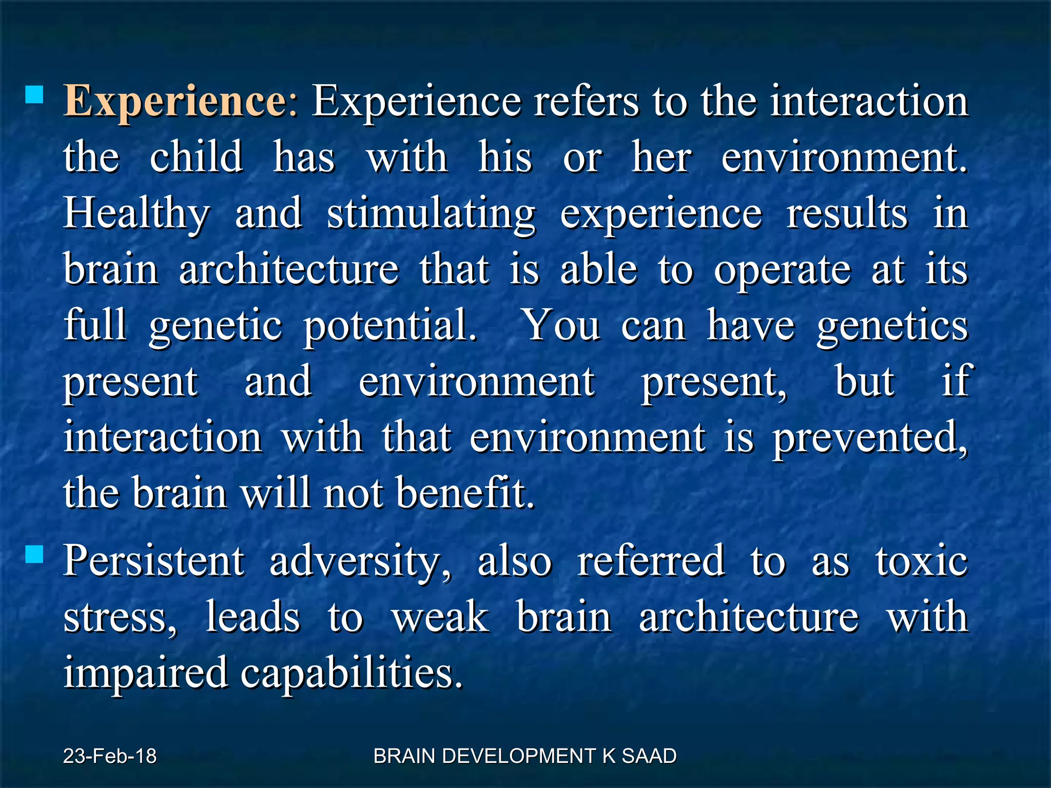 Infant brain development | PPT | Brain and Nervous System Disorders | Diseases and Conditions