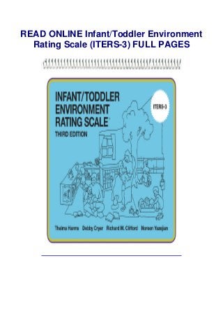 Infant/Toddler Environment Rating Scale (ITERS-3) full_acces
